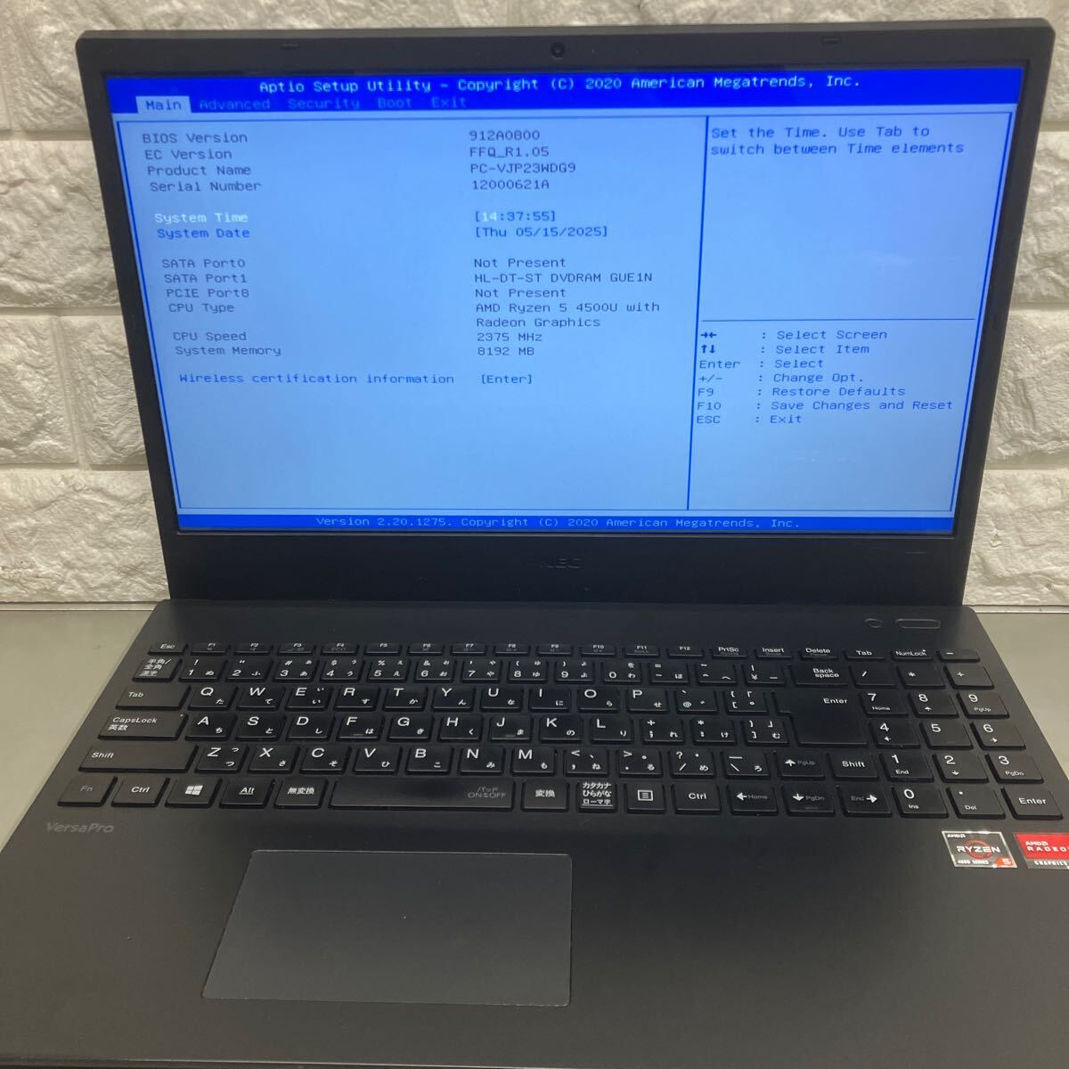 Yahoo!オークション - J156 NEC VersaPro VW-9 PC-VJP23WDG9 AMD Ryzen...