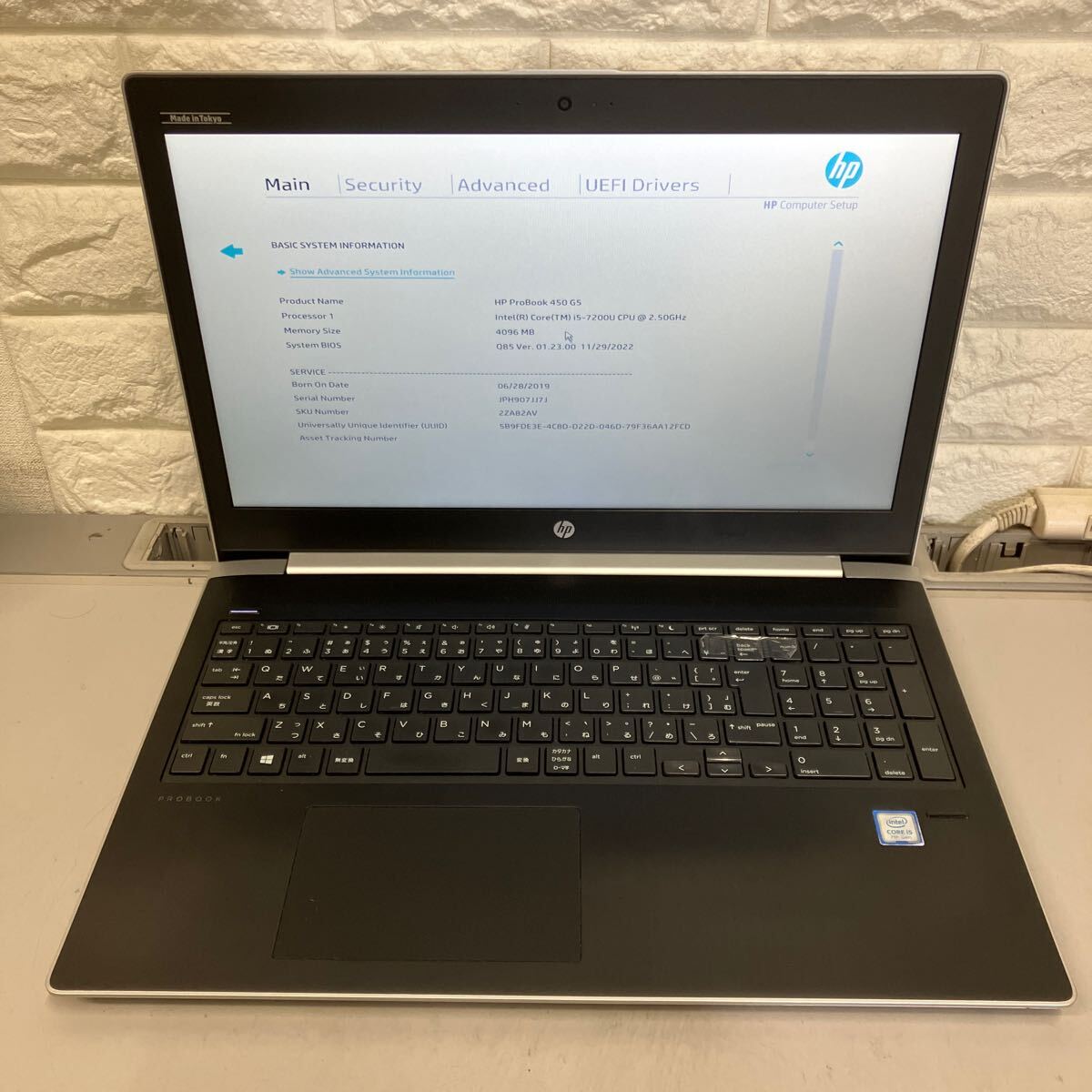 Yahoo!オークション - K150 HP ProBook 450 G5 Core i5 7200U メモリ4G...