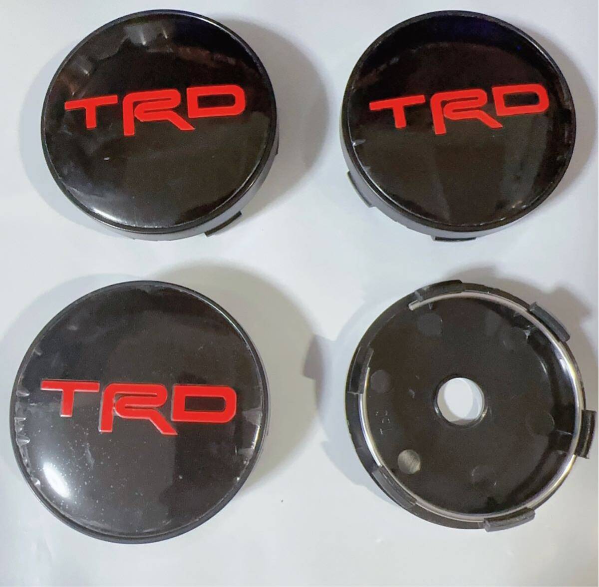 Yahoo!オークション - TRD ホイールセンターキャップ 60mm 赤黒