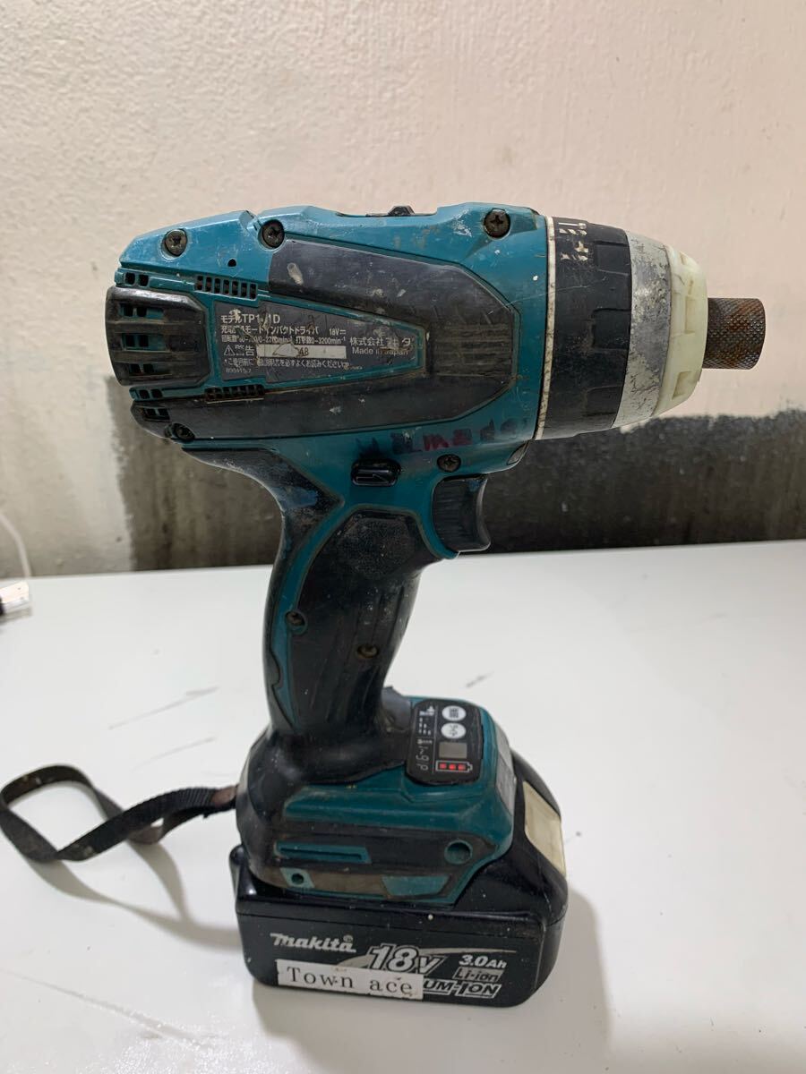 Yahoo!オークション - j1556 makita マキタ TP141D 電動インパクトドラ...