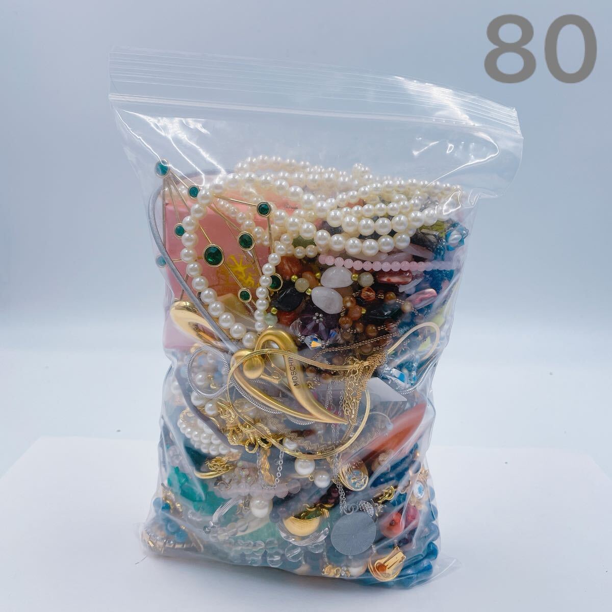 Yahoo!オークション - 5F121アクセサリー まとめ 大量 パール 真珠 ネ...