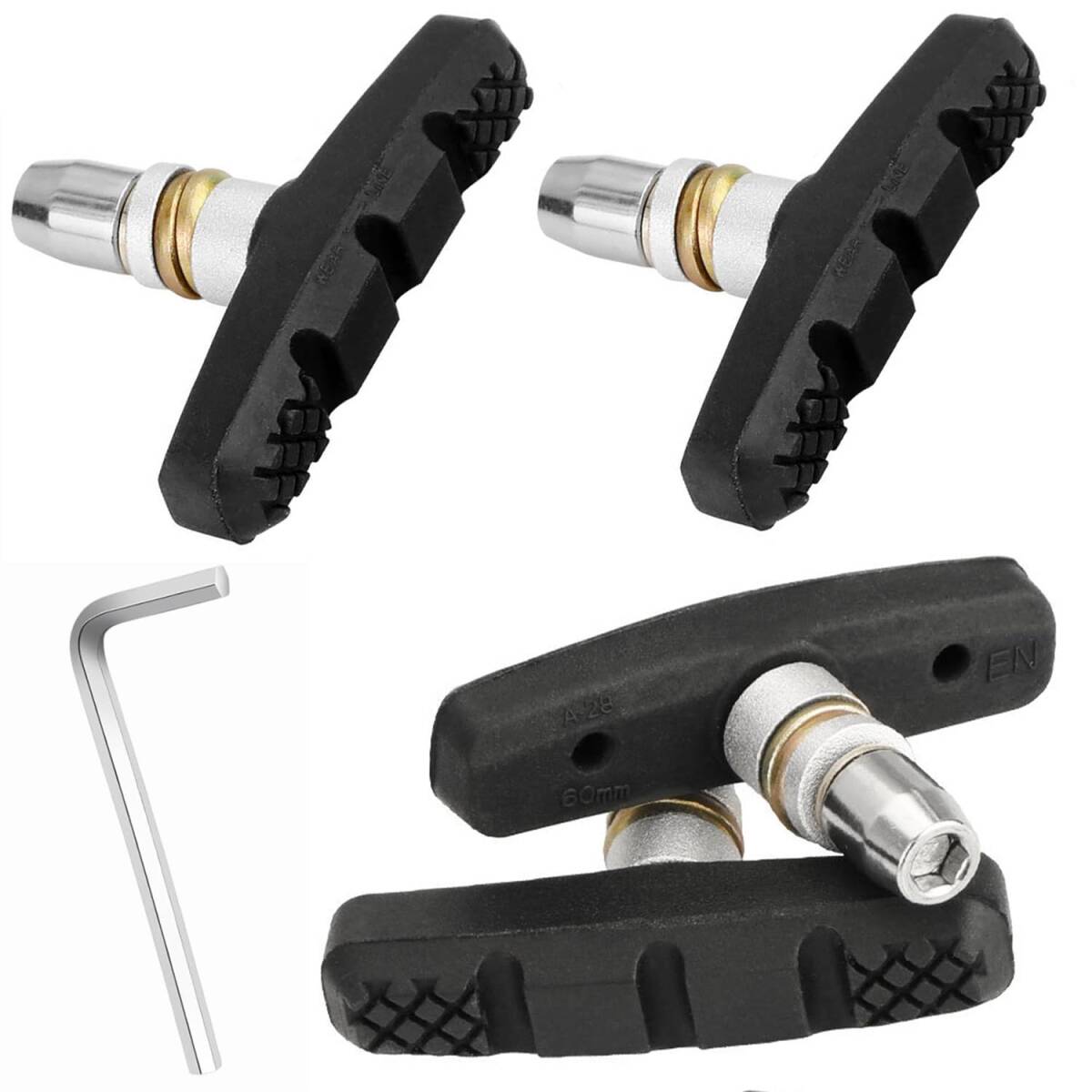 Yahoo!オークション - LIKENNY 4個セット 自転車 ブレーキシュー Vタイ...