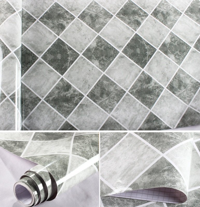 Yahoo!オークション - 大理石調 【B445 グレー 61cm×50m 】 壁紙 北欧...