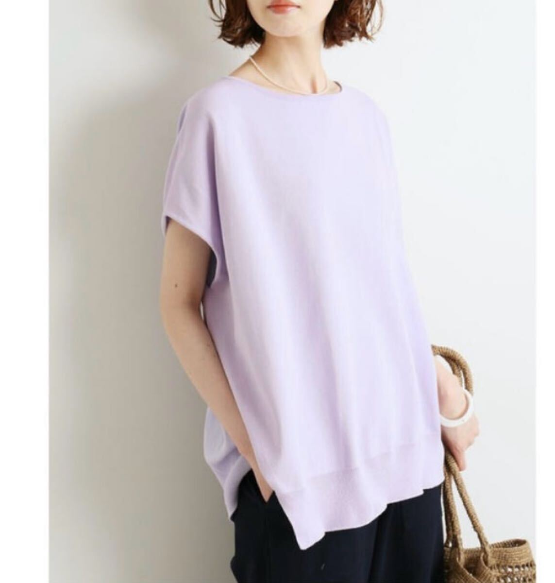 Yahoo!オークション - IENA コットンストレッチNEOワイドクループルオ...