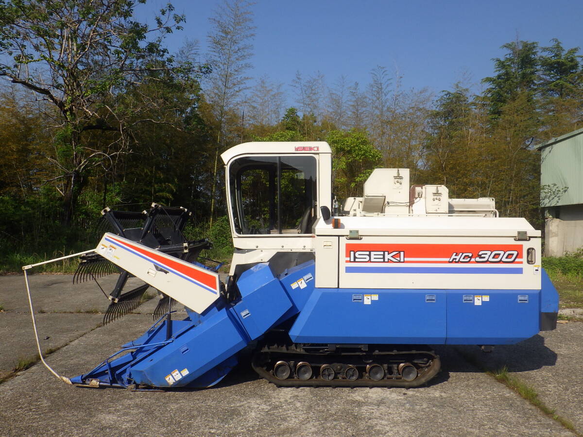 Yahoo!オークション - 【石川】 イセキ 汎用コンバイン HC300 キャビン...