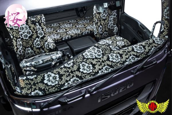 Yahoo!オークション - トラック用品 金華山 桜 さくら ダッシュマット ...