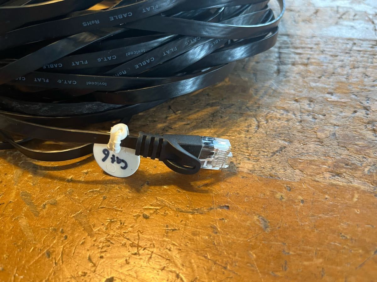 Yahoo!オークション - lan ケーブル CAT6 フラットタイプ 30m