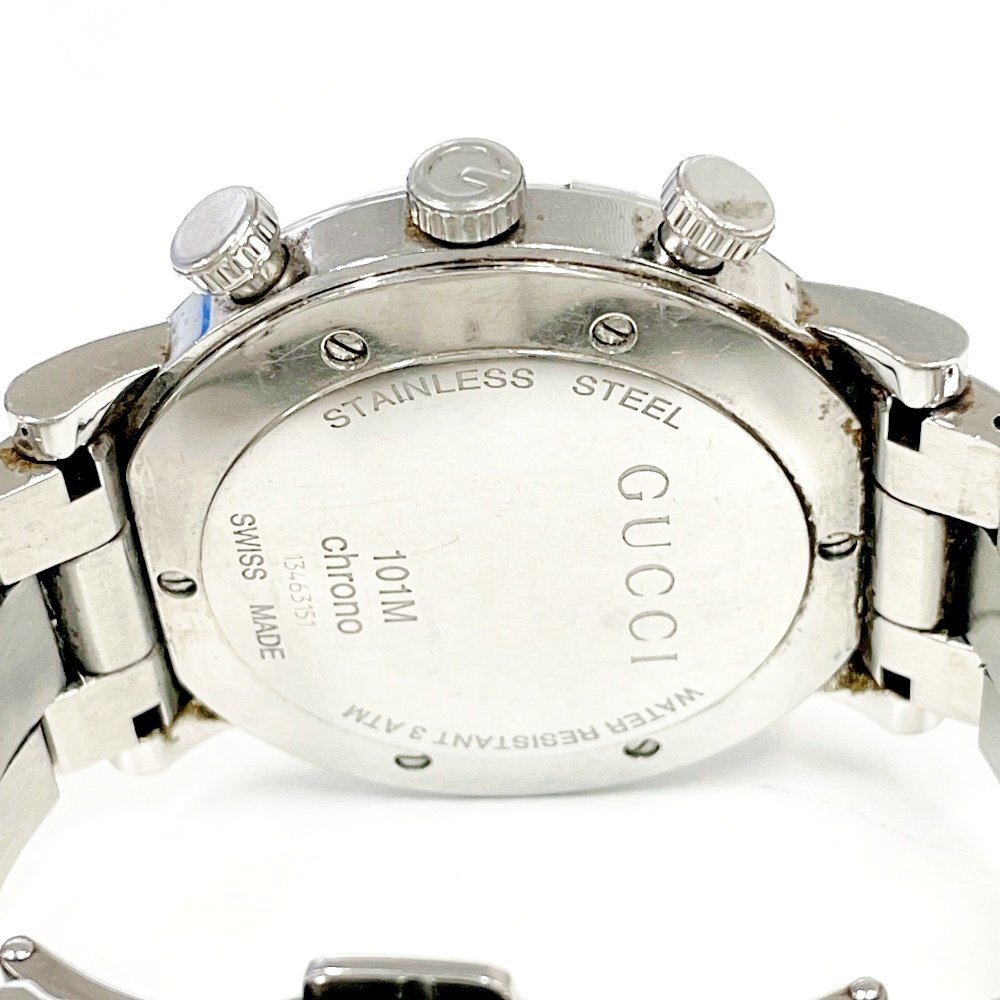 Yahoo!オークション - GUCCI グッチ 101M Gクロノ クロノグラフ SS ク...