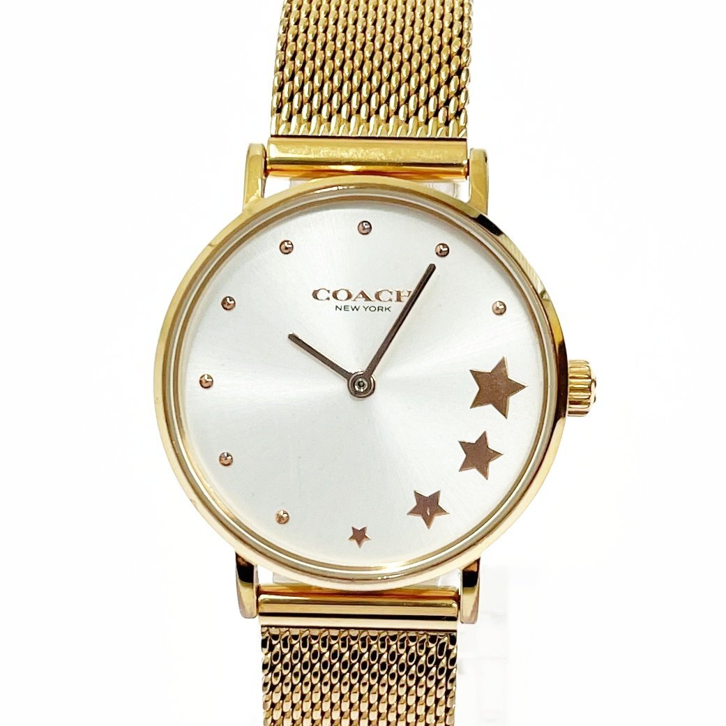 Yahoo!オークション - COACH コーチ CA.120.7.34.1818 SS シルバー文字...