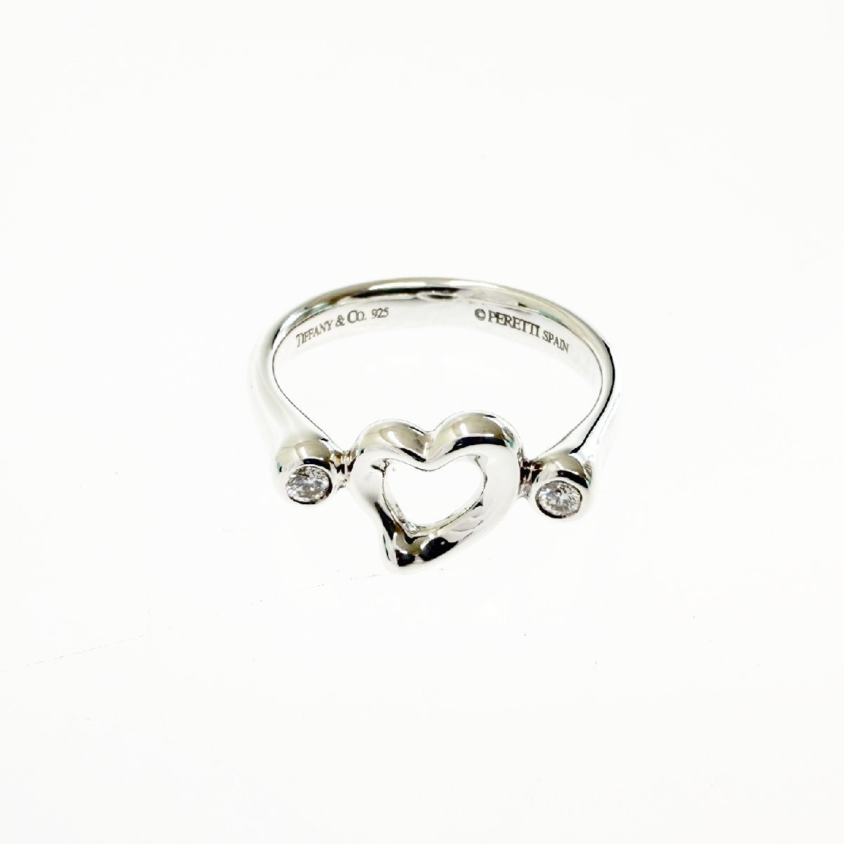 1円スタート 箱付き TIFFANY & Co. ティファニー シルバー オープンハート 2P 3.5g 925刻印 指輪 リング 431023(シルバー)｜売買されたオークション情報 ...
