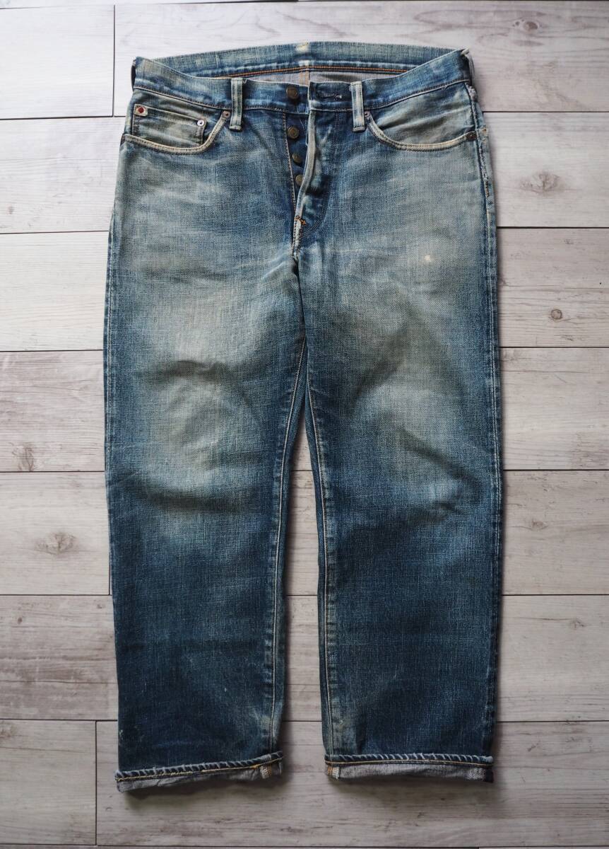 45rpm セルビッチデニムパンツ w32 ビンテージフィニッシュ/フォーティファイブアールピーエムスタジオ 45R(ジーンズ)｜売買されたオークション情報、yahooの商品情報をアーカイブ ...