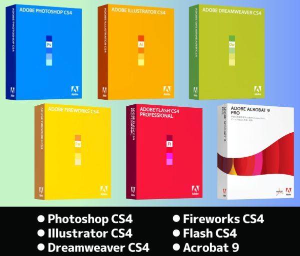 Yahoo!オークション - 【日本語】 Adobe CS4 DESIGN PREMIUM Windows ...