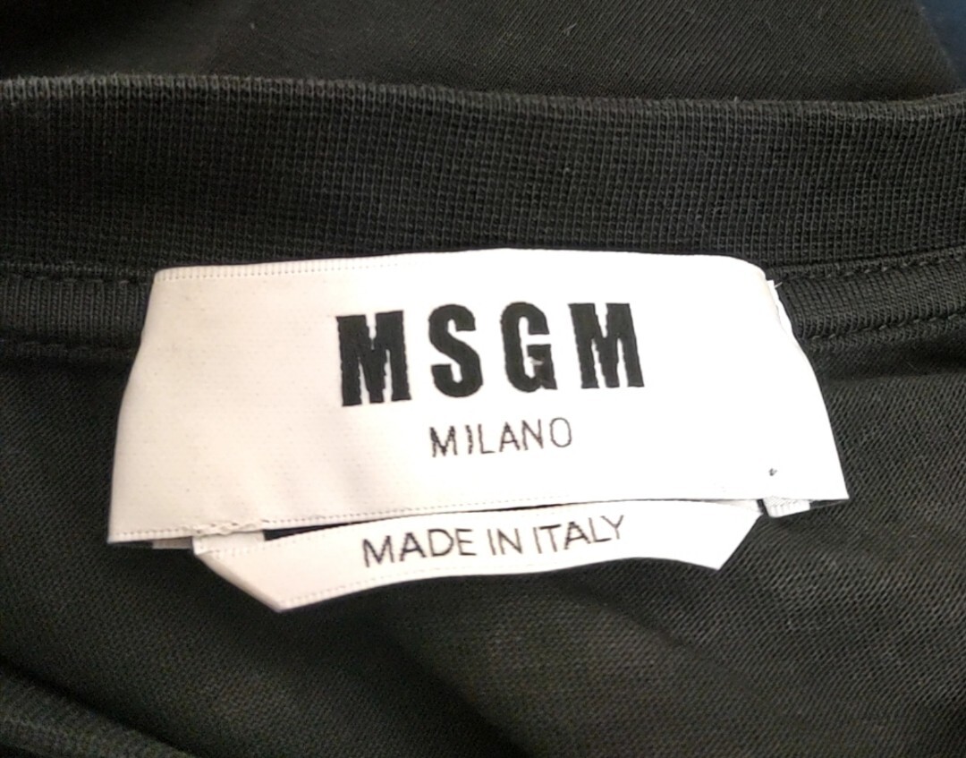 Yahoo!オークション - MSGM 半袖Tシャツ ブラック プリント Mサイズ