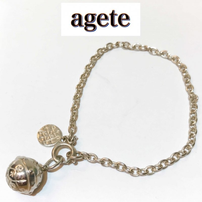 Yahoo!オークション - agete ブレスレット 総重量7．6g 銀 シ...