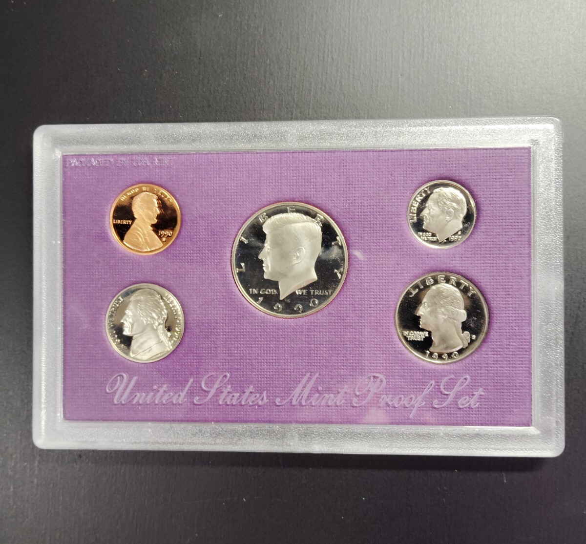 Yahoo!オークション - 7869 未使用 アメリカ 1990年 プルーフ ミントセ...