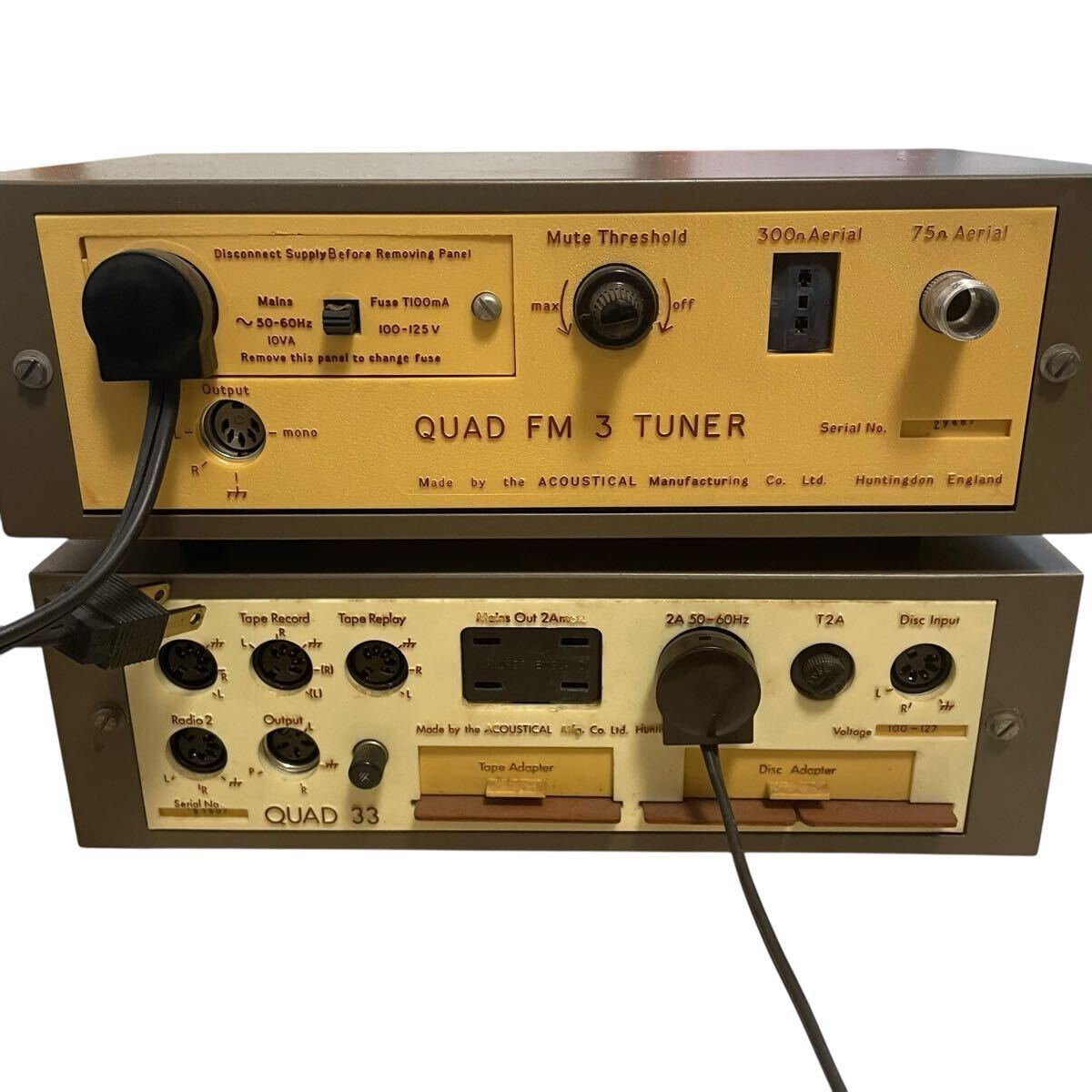 Yahoo!オークション - QUAD 33 303 FM3 3点 動作品 プリアンプ パワー...