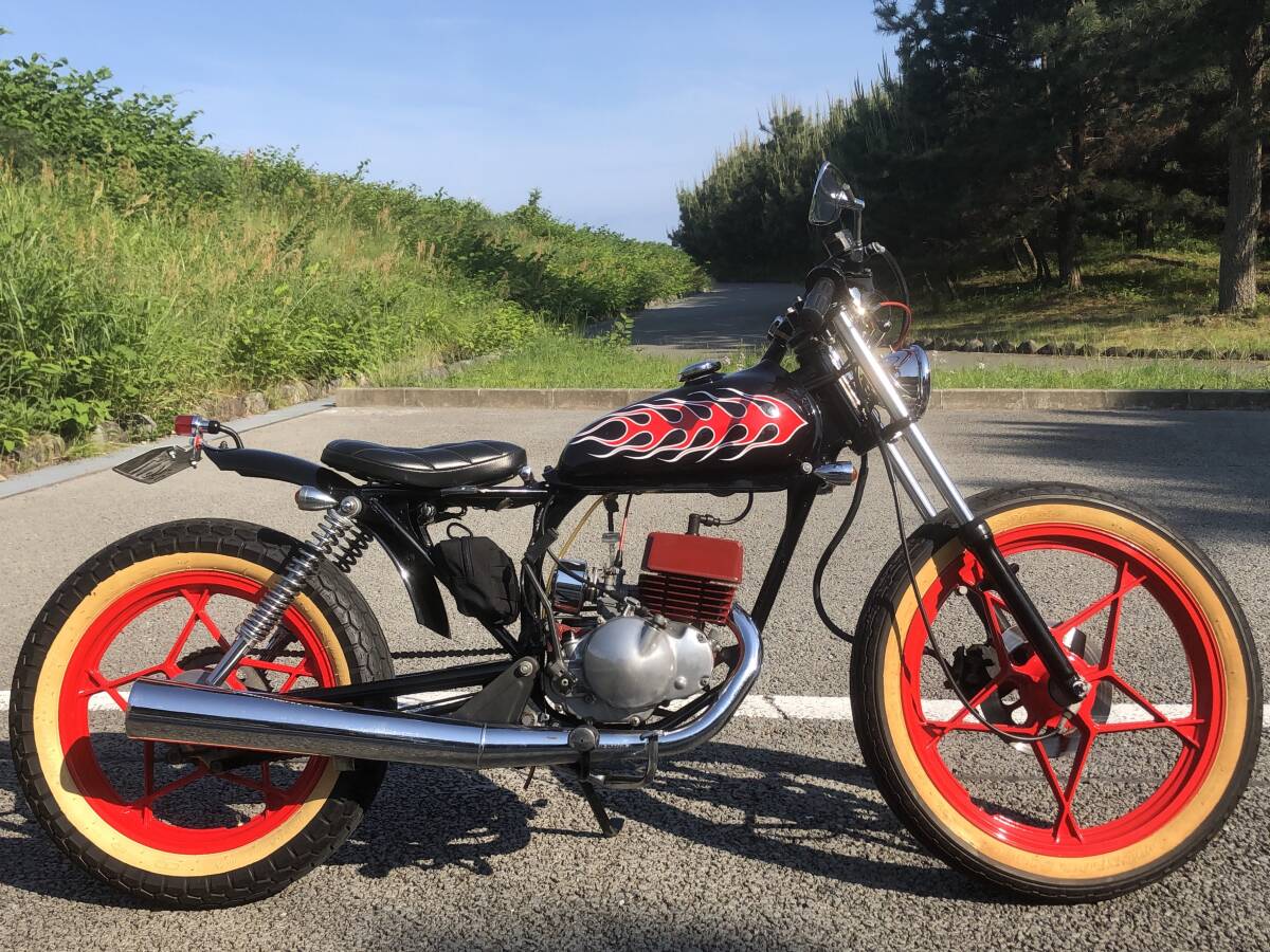 Yahoo!オークション - GN50E SUZUKI チョッパー 全塗装