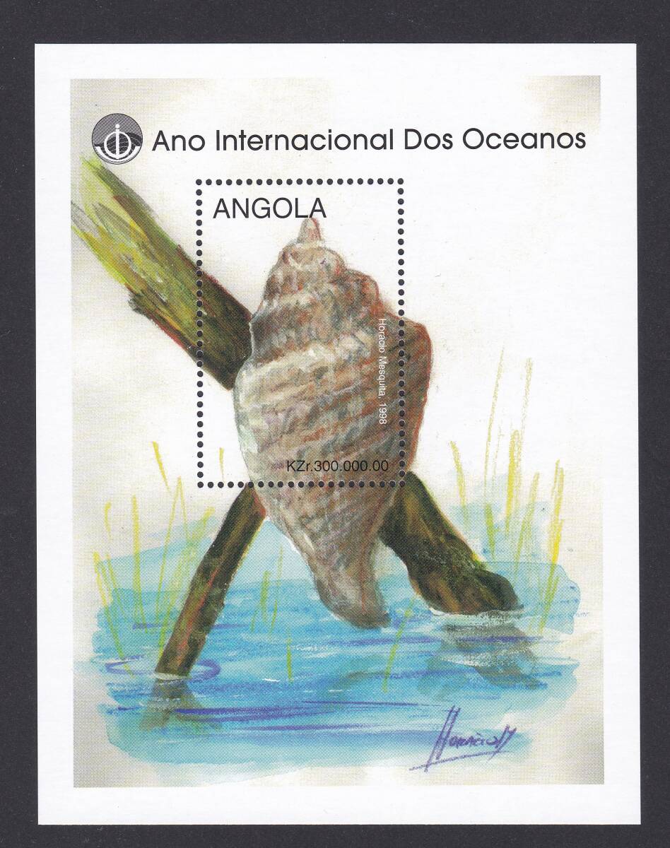 Yahoo!オークション - アンゴラ 貝(1種小型シート) MNH