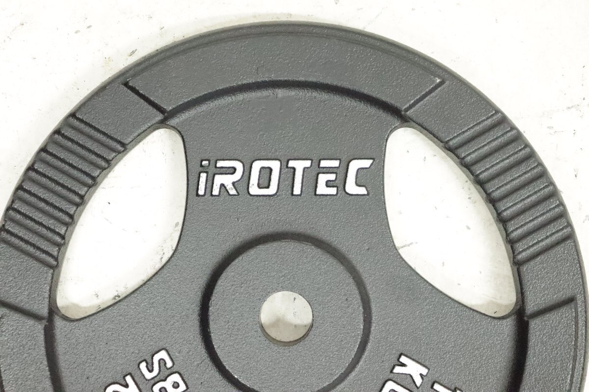 Yahoo!オークション - 良品 IROTEC アイロテック バーベル プレート 2...