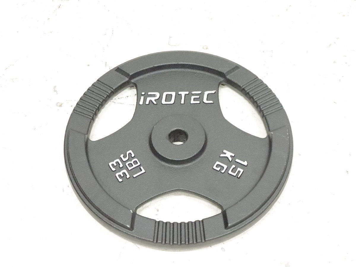 Yahoo!オークション - 良品 IROTEC アイロテック バーベル プレート 3...