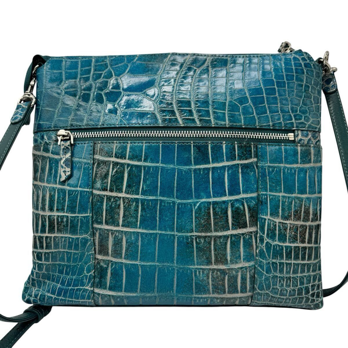 Yahoo!オークション - 希少 最高級 マットクロコダイル ワニ革 ショル...