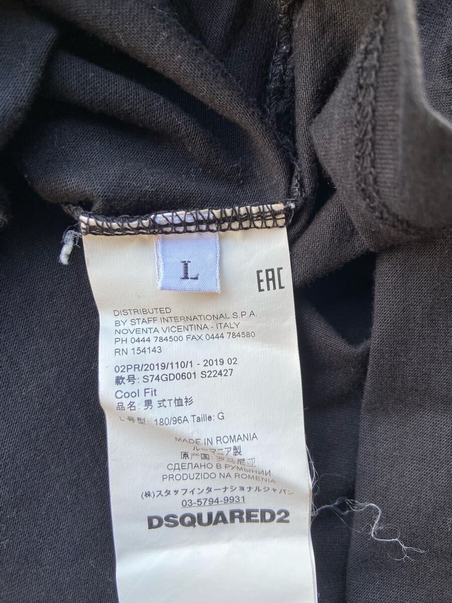 Yahoo!オークション - DSQUARED2 19SS ARCHIVE ICON PRINT BLACK T-SHI...