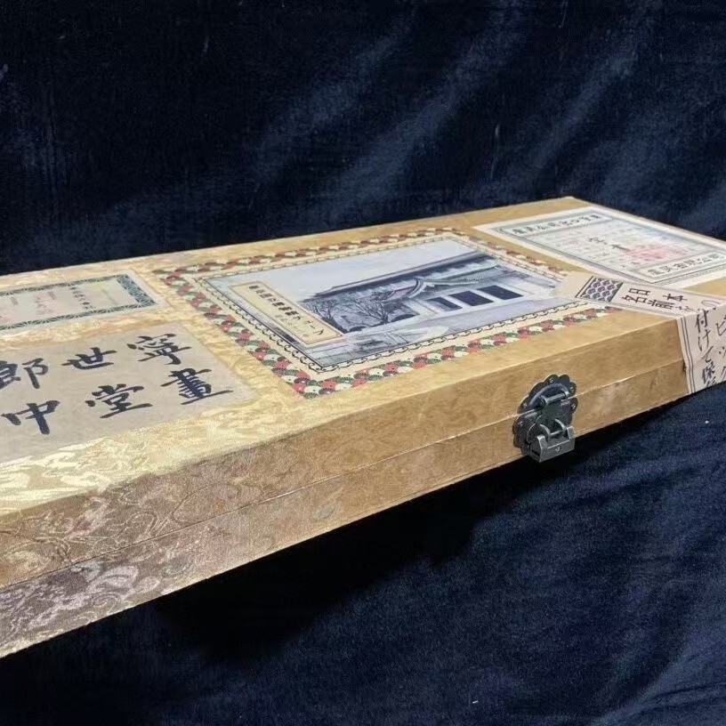 Yahoo!オークション - A447旧家収蔵 字画 回流 密封 中堂 箱絵 置物 中...