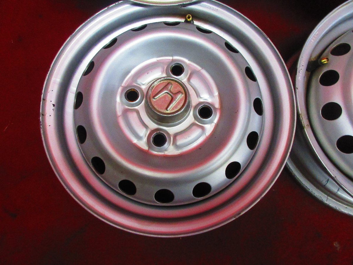 Yahoo!オークション - スチール ホイール 4本 ホンダ 純正 12×3.50B 4...