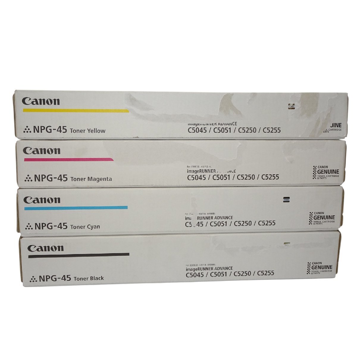Yahoo!オークション - 4色セット CANON キャノン 純正 トナー NPG-45 ...
