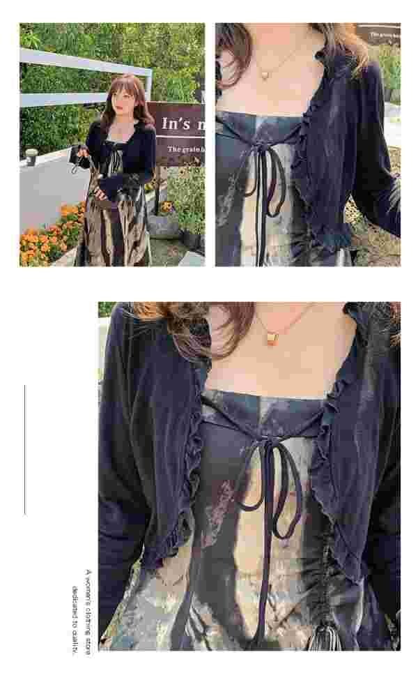 Yahoo!オークション - 2L～6L大きいサイズ オシャレ水墨画風キャミワン...