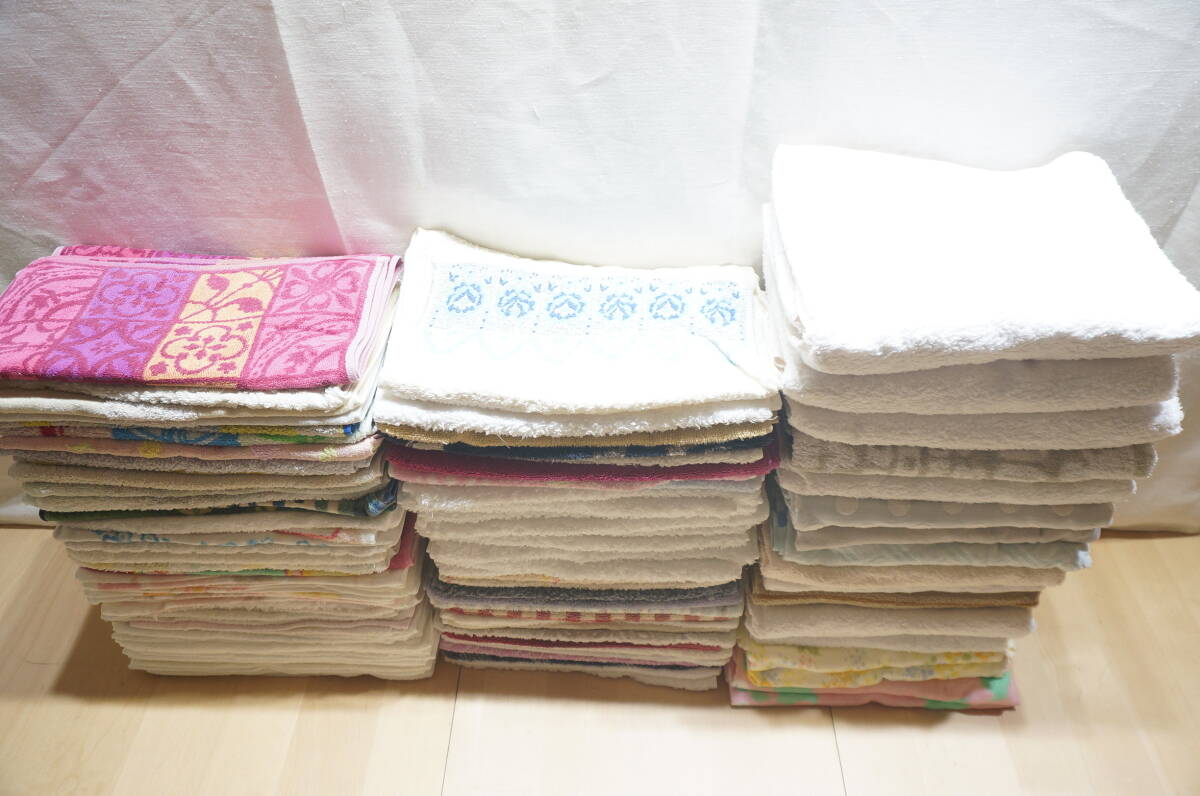 Yahoo!オークション - 【Z527-1A】超大量 中古 タオル 約12.7㎏ バスタ...