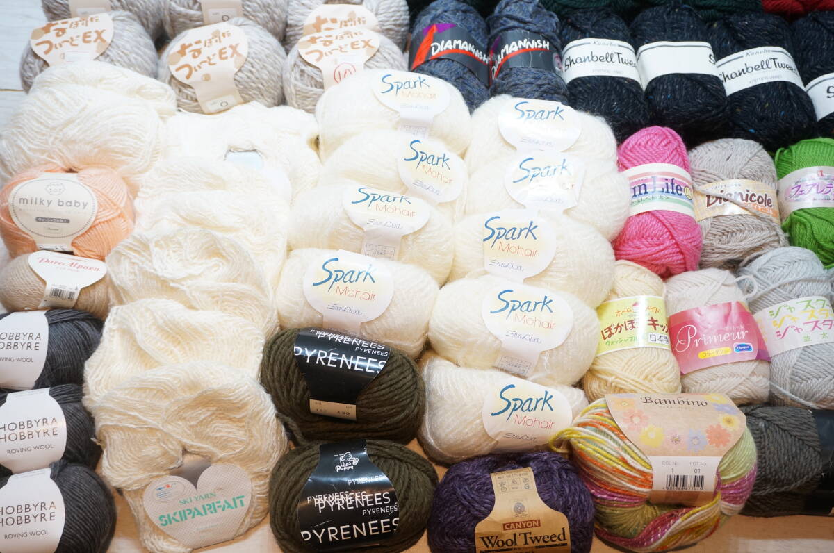 Yahoo!オークション - 【Z328-2.O】超大量 毛糸 まとめ売り 約8㎏ 太さ...