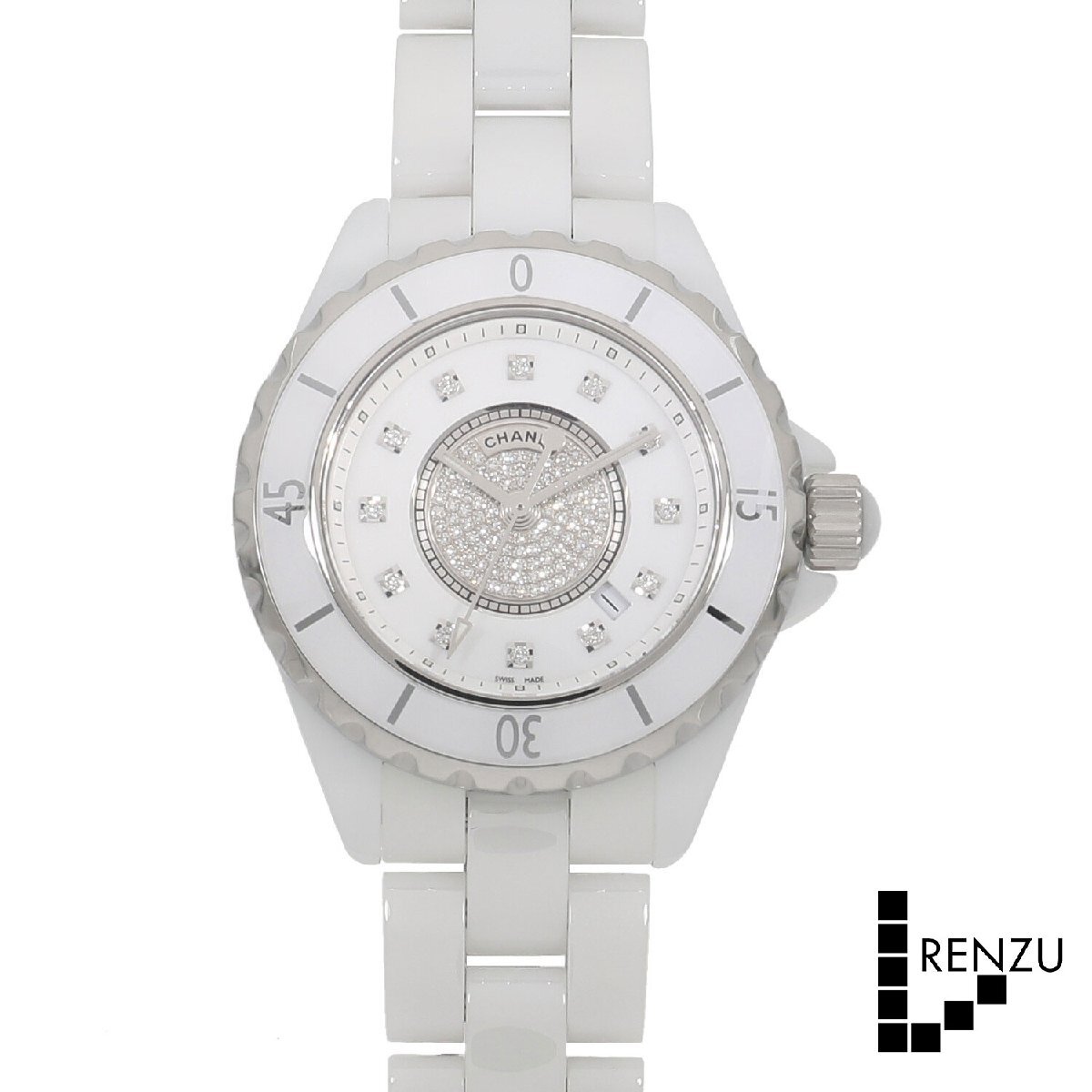 Yahoo!オークション - [中古]シャネル J12 ホワイト セラミック H2123 ...