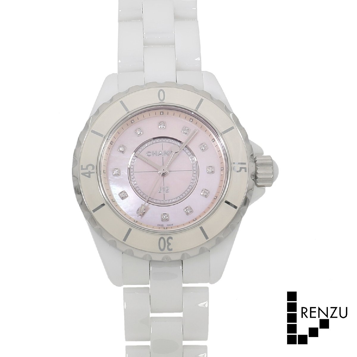 Yahoo!オークション - [中古]シャネル J12 ホワイト セラミック 33MM ...