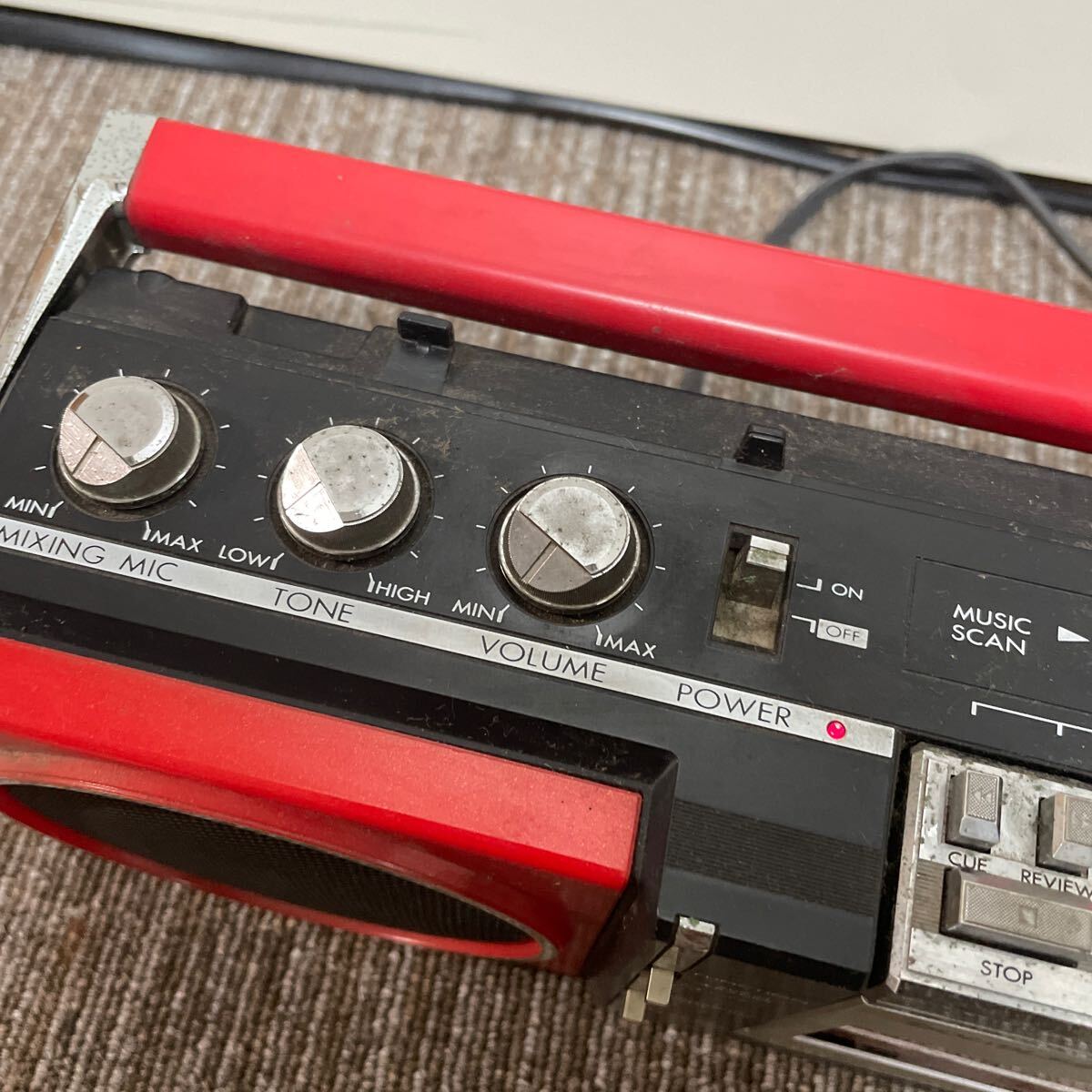 Yahoo!オークション - Victor RC-S55 レッド 昭和レトロ ステレオラジ...