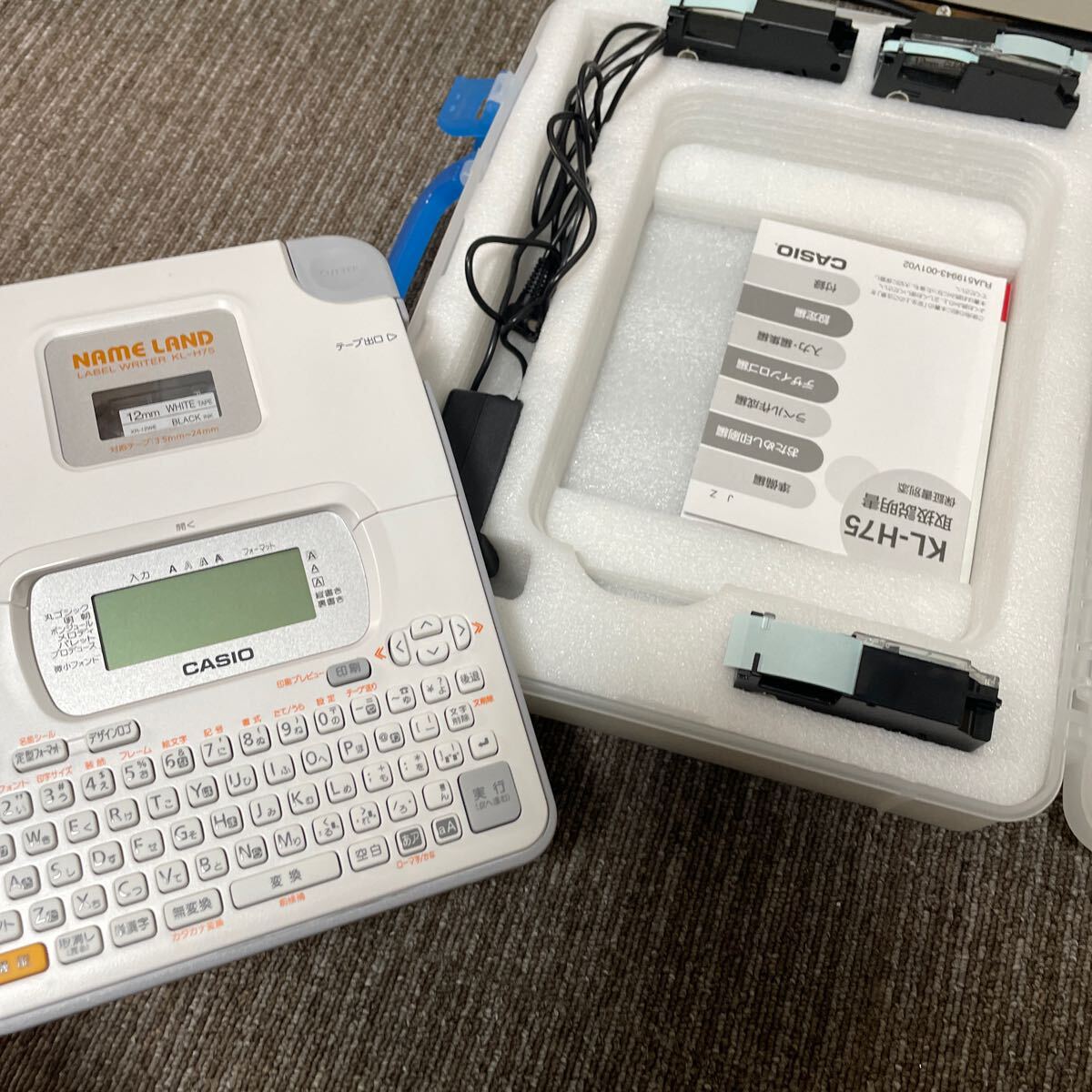 Yahoo!オークション - CASIO ネームランド ラベルライター KL-H75