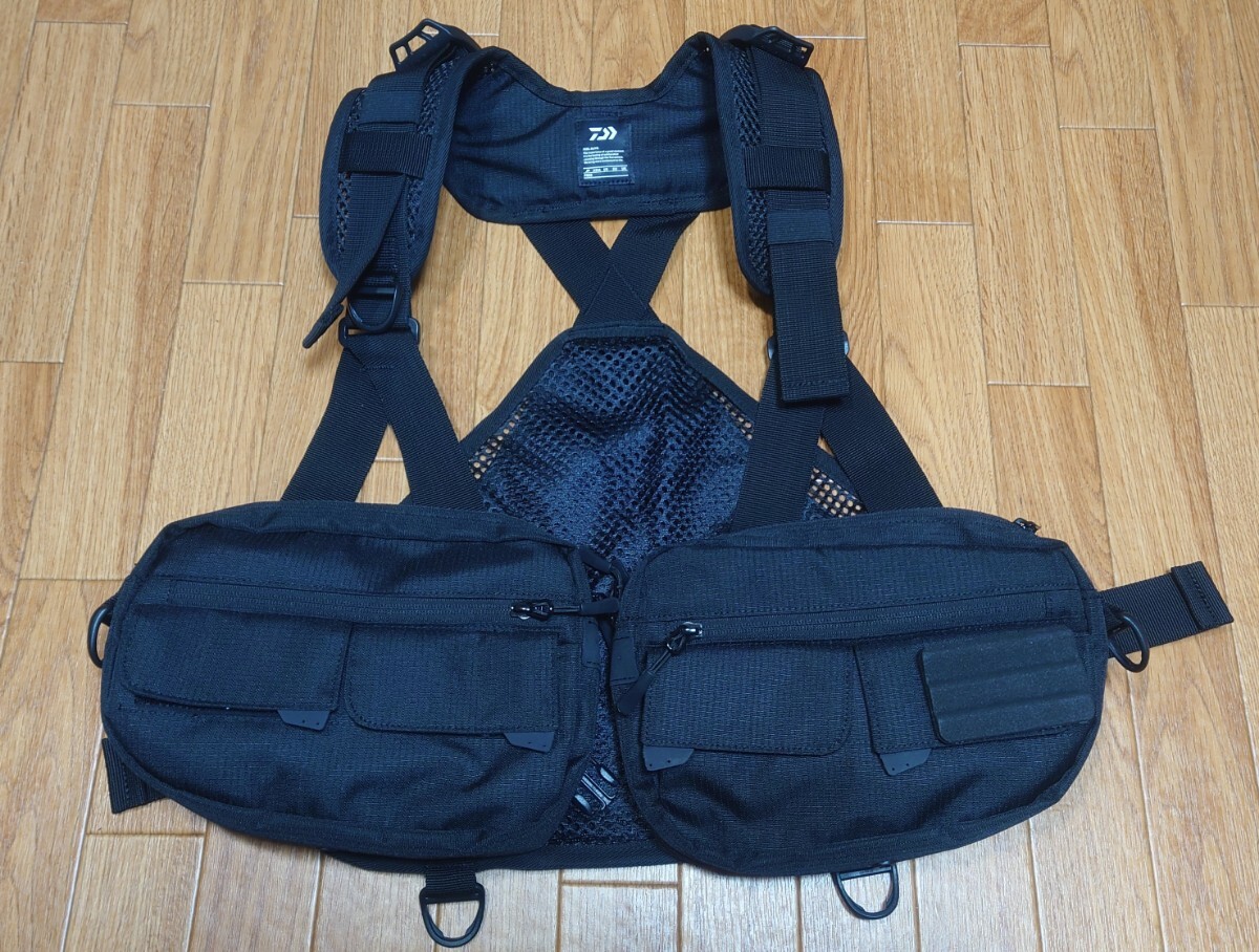 Yahoo!オークション - ダイワ ライトフィッシングベスト ブラック F DV...