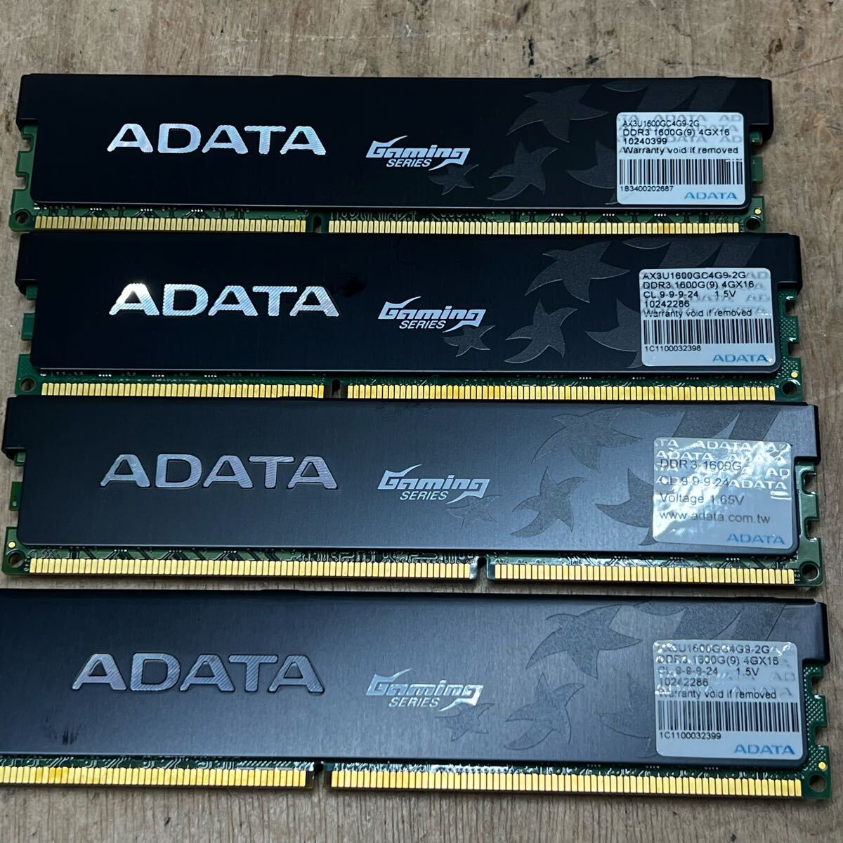 Yahoo!オークション - ADATA DDR3 1600G 4GB 4個セット Gaming