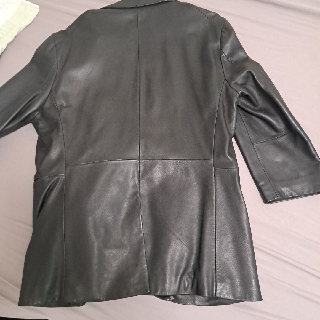 Yahoo!オークション - pbiレザー レザージャケット 黒