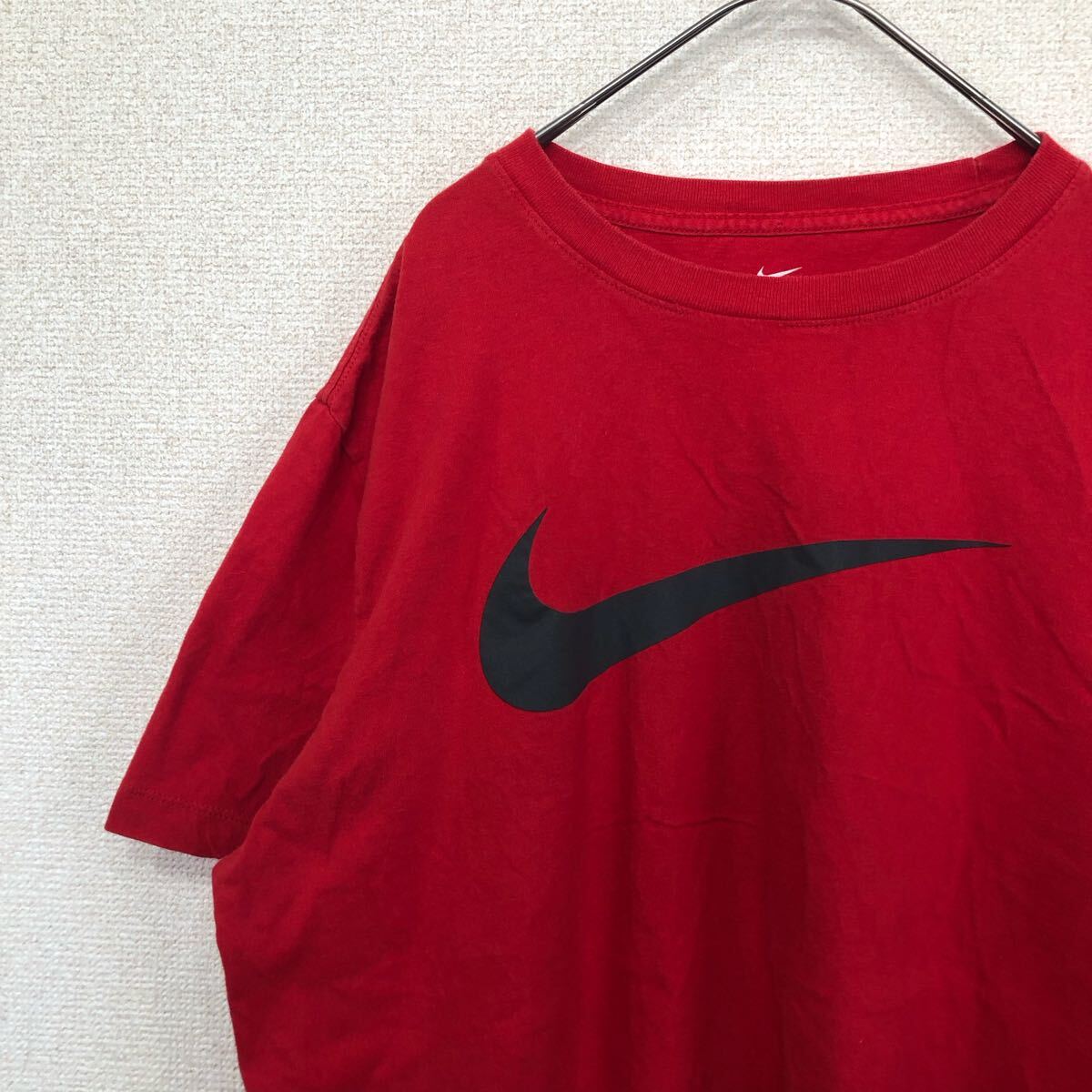 Yahoo!オークション - ナイキ tシャツ ロゴ レッド アメリカ古着 L 137...