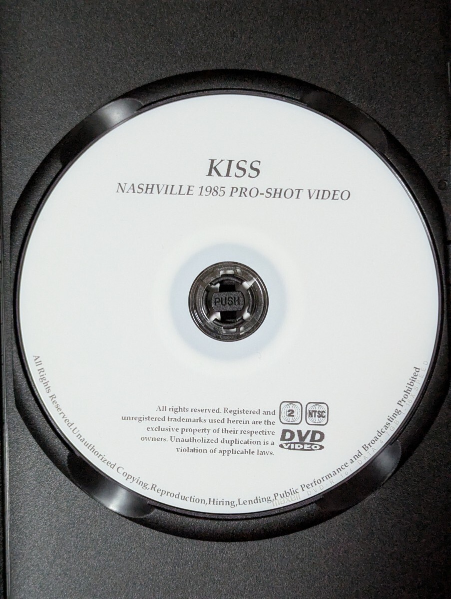 Yahoo!オークション - KISS / NASHVILLE 1985 PRO-SHOT VIDEO / DVD
