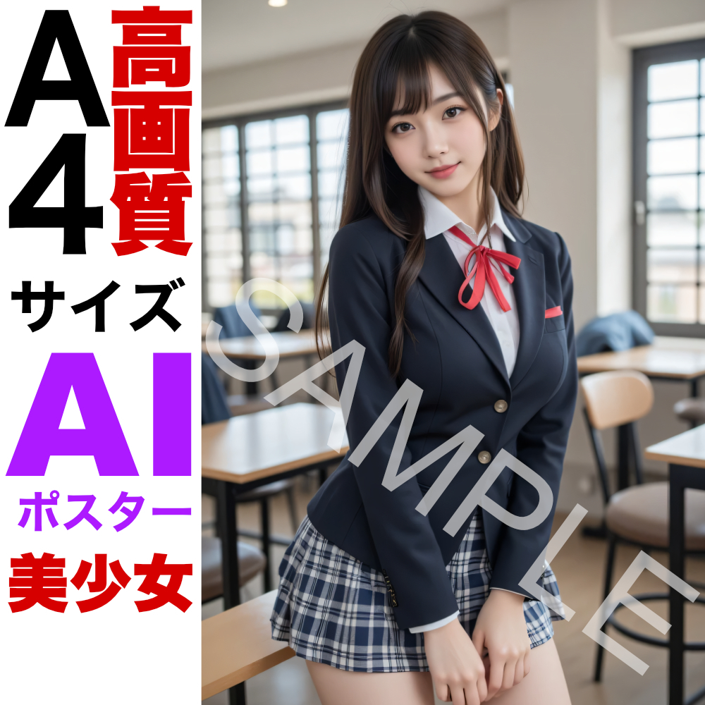 Yahoo!オークション - A088 A4ポスター AI美女 アートポスター コスプ...