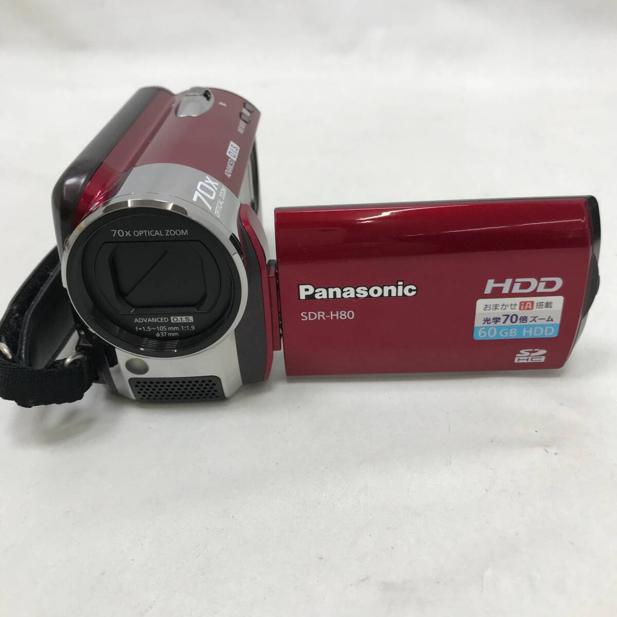 Yahoo!オークション - ‡0630 Panasonic SDR-H80 ビデオカメラ レッド...
