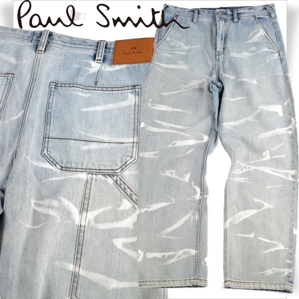 1円 定価2.9万 ポールスミス Paul Smith メンズ bleaching ブリーチ加工 テクニカル ジーンズ XL ブルー デニムパンツ 本物 5099(XLサイズ以上)｜売買された ...