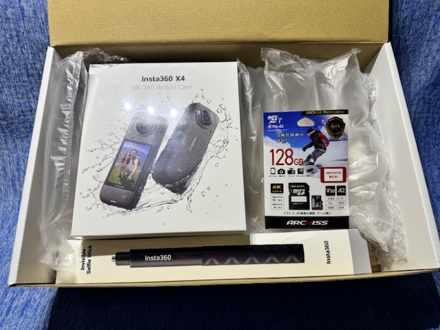 新品 Insta360 X4 見えない自撮り棒 SDカード128GB付 インスタ360 限定セット｜Letao乐淘-专业日本雅虎代拍代购