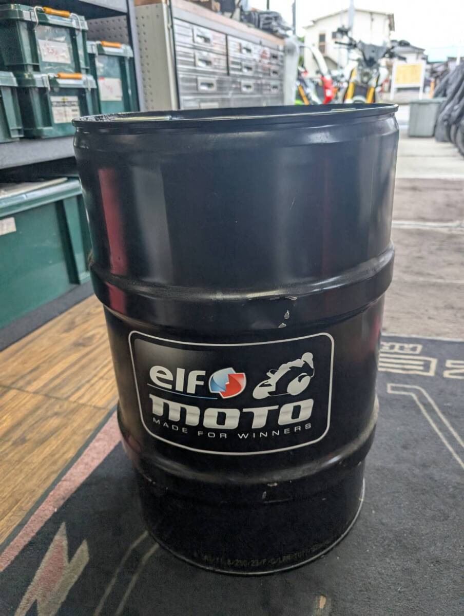 Yahoo!オークション - ドラム缶 60L ELFオイル ドラム缶のみ 中身無し ...