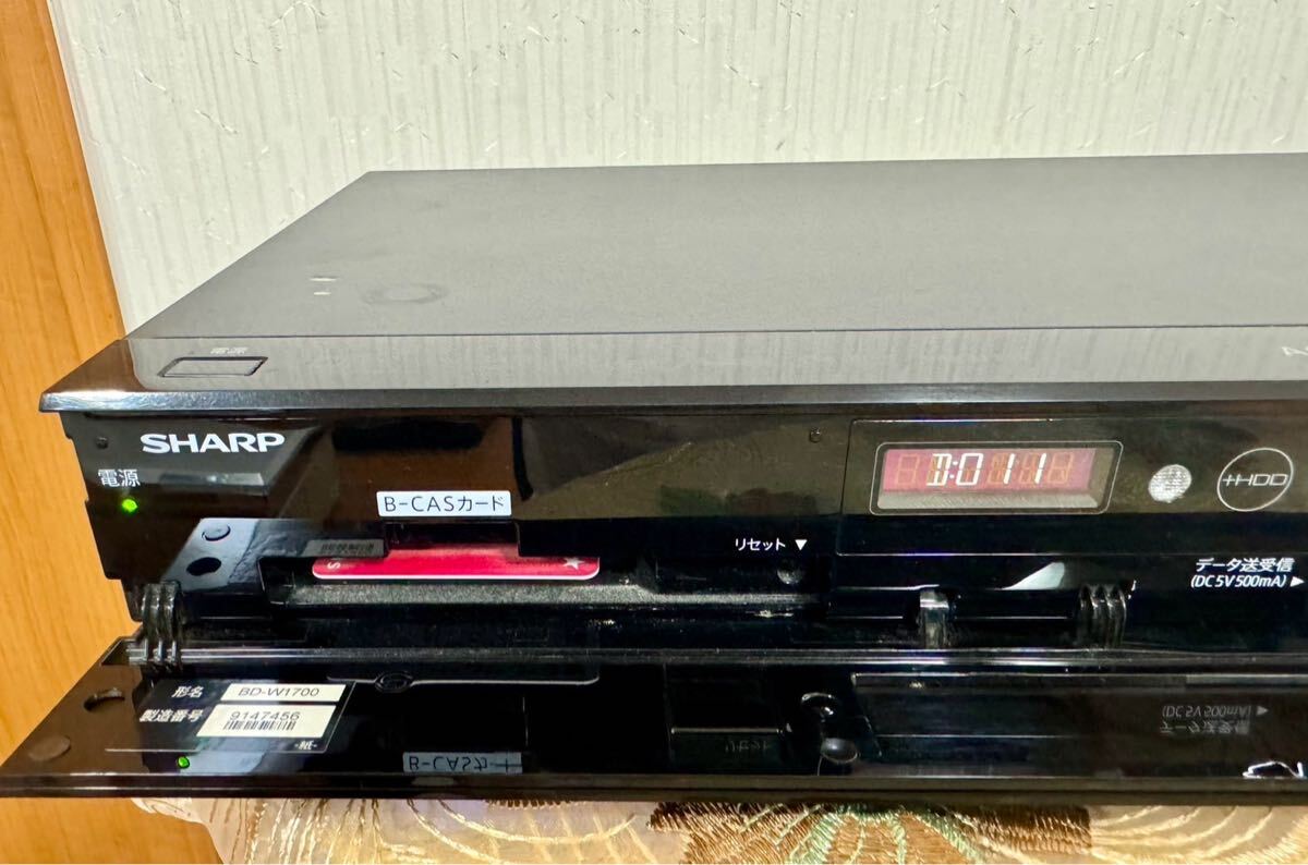 Yahoo!オークション - SHARP シャープ ブルーレイレコーダー BD-W1700 ...