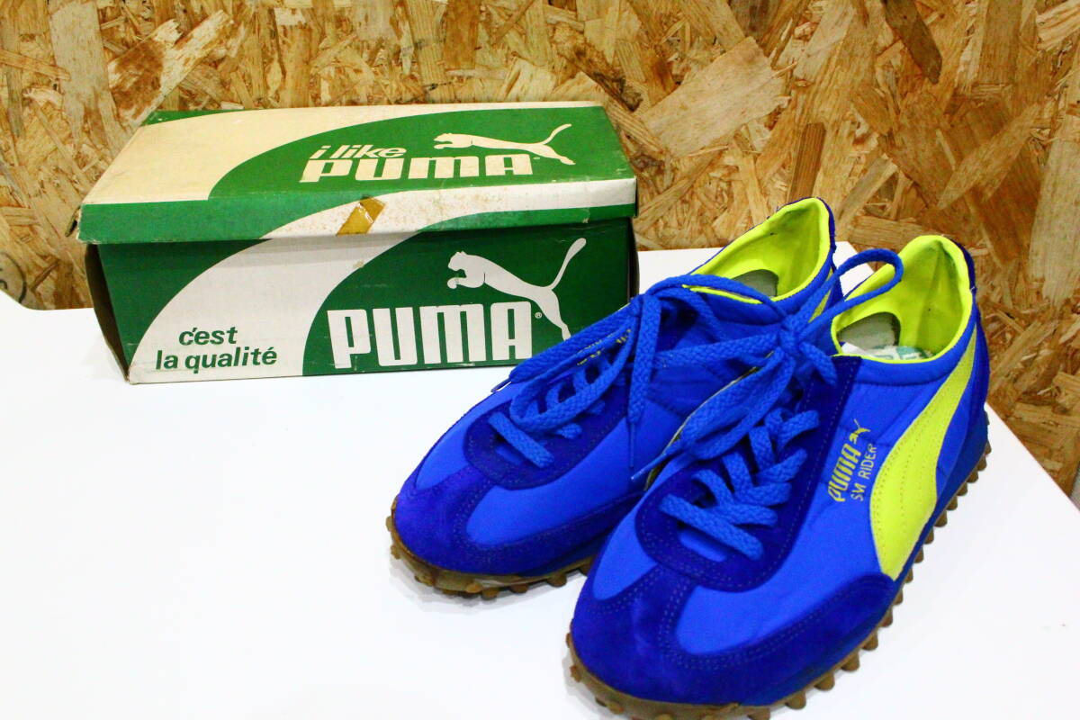 Yahoo!オークション - TJ04142 ヴィンテージ PUMA SM RIDER サイズ25セ...