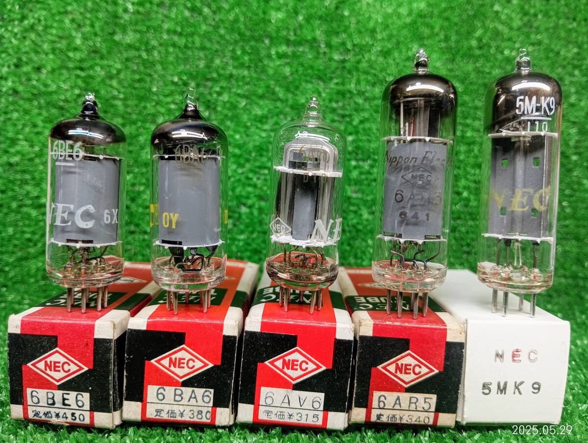 Yahoo!オークション - ラジオの真空管/NEC 6BE6/6BA6/6AV6/6AR5/5MK9 ...