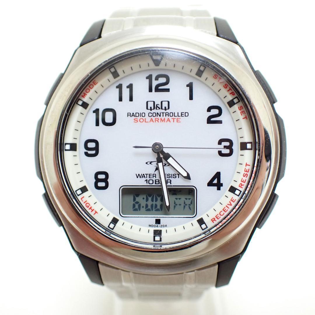 Yahoo!オークション - AB498 Q&Q UP08 ソーラー 電波時計